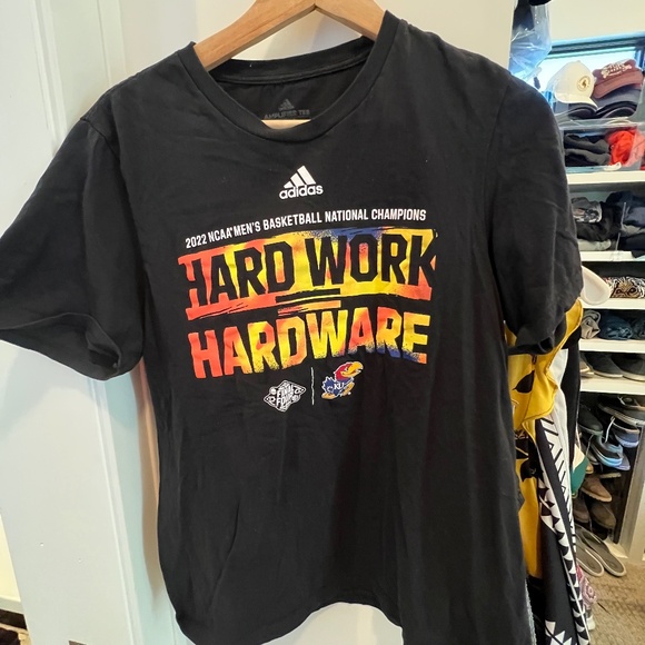 adidas | Shirts | 222 Ku Mens Basketball National Champions Tshirt ...